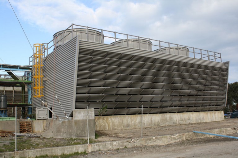 Ravensdown fertiliser cooling tower erection | Marley Flow Control